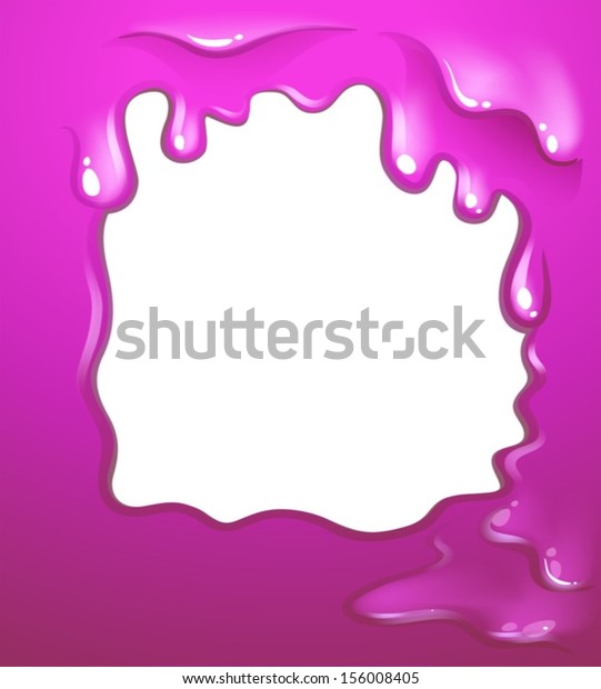 Illustration Border Design Pink Color Stock Vector (Royalty Free ...
