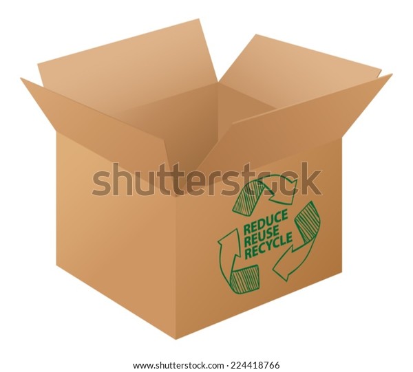 Illustration Box Recycling Logo: เวกเตอร์สต็อก (ปลอดค่าลิขสิทธิ์ ...
