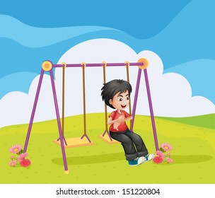 428 Child alone playground Stock Illustrations, Images & Vectors ...