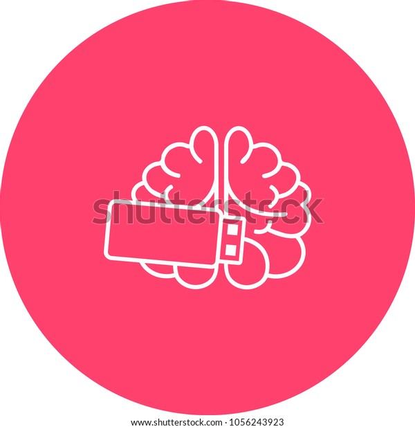 Illustration Brain Usb Flash Drive Stock Vector (Royalty Free ...