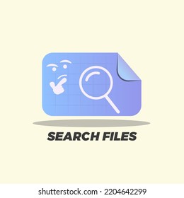 Illustration Browser Search Files Find Searching Stock Vector (Royalty ...