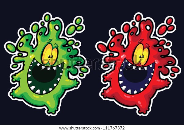 Illustration Bubble Monster Mascot Stock Vector (Royalty Free ...