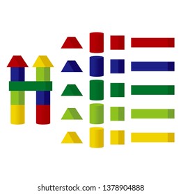 Illustration Building Block Stock Vector (Royalty Free) 1378904888 ...