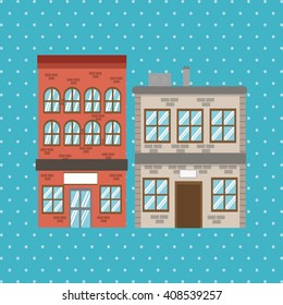 Illustration Building Vector Design Building Real Stock Vector (Royalty ...