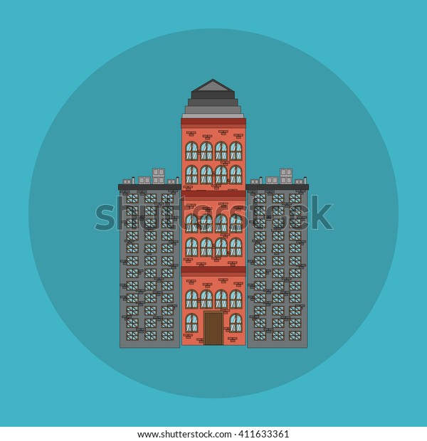 Illustration Building Vector Design Building Real Stock Vector (Royalty ...