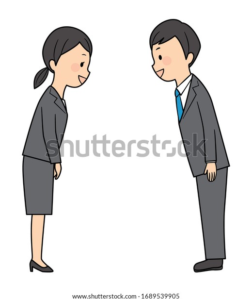 Illustration Buisness Manner Office Stock Vector (Royalty Free ...