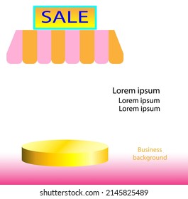 Illustration Business Advertisement Vector Illustration Scene Stock ...