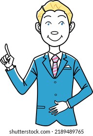 Illustration Businessman Making Point Stock Vector (Royalty Free ...