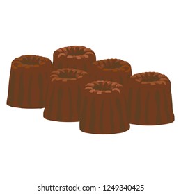 Illustration Canele Stock Vector (Royalty Free) 1249340425 | Shutterstock