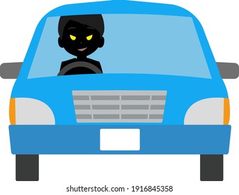 Illustration Car Bad Driver Stock Vector (Royalty Free) 1916845358 ...