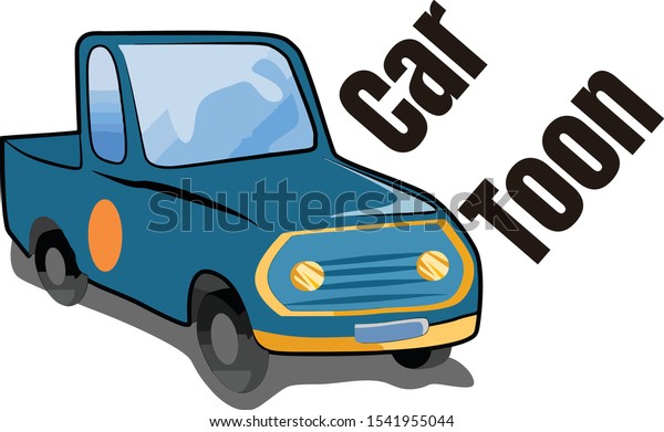 Illustration Cartoon Blue Car Vector Stock Vector (Royalty Free ...