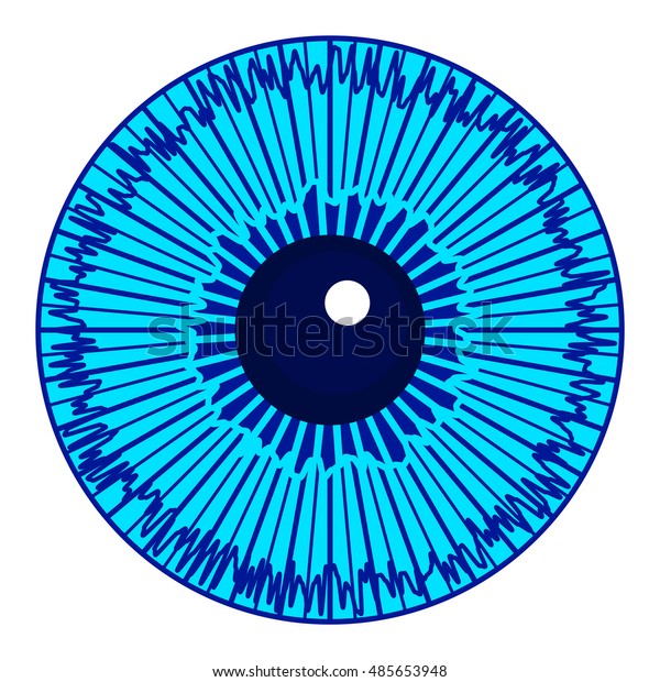 Illustration Cartoon Eye Iris Icon Stock Vector (Royalty Free ...
