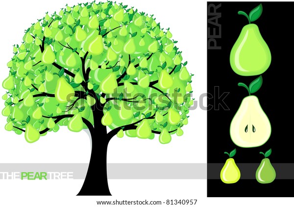 Illustration Cartoon Lemon Tree Isolated On Stock Vector (Royalty Free ...