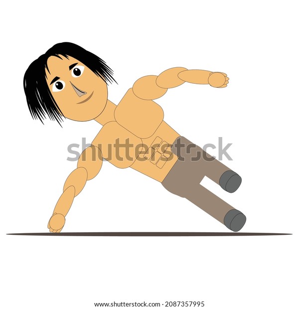 Illustration Cartoons Characters Young Boy Animation Stock Vector ...