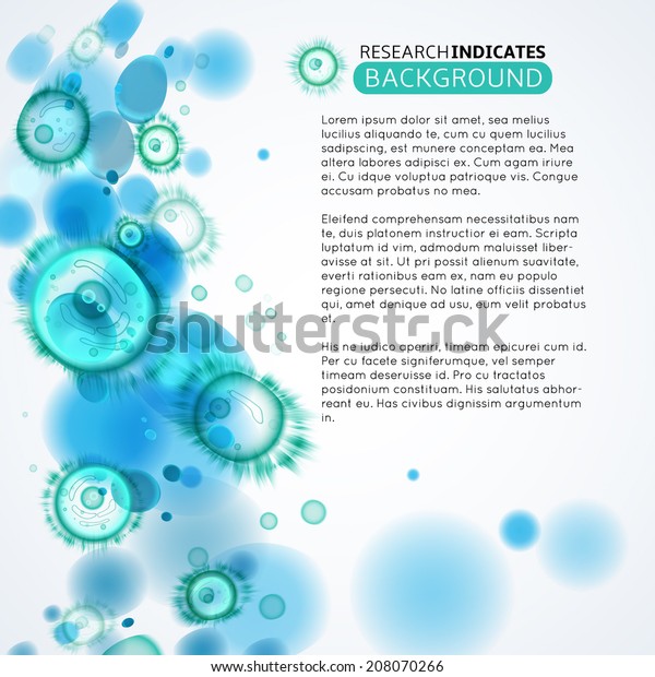 Illustration Cells Blue Stock Vector (Royalty Free) 208070266 ...