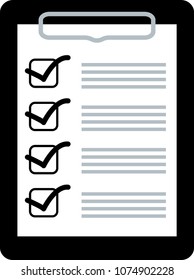 Illustration Checklist Stock Vector (Royalty Free) 1074902219