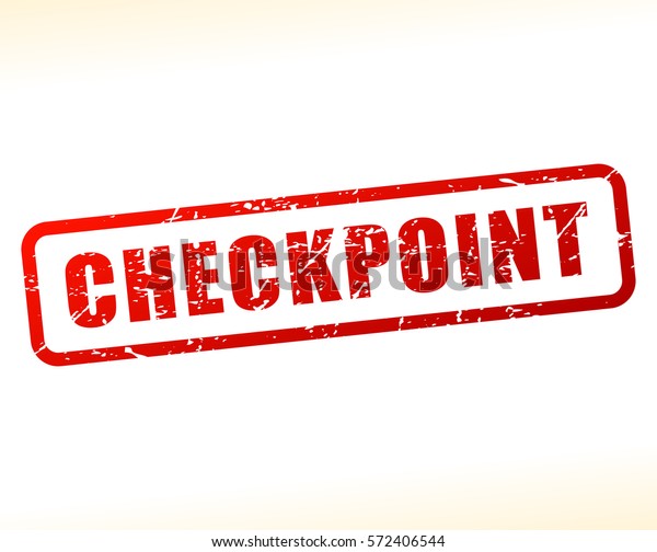 Illustration Checkpoint Red Text Stamp Stock Vector (Royalty Free ...