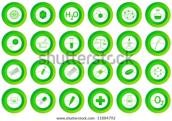 Illustration Chemistry Buttons Stock Vector (Royalty Free) 11884792 ...