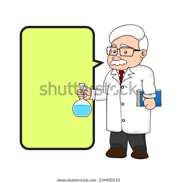 Illustration Chemistry Scientist Text Box On Stock Vector (Royalty Free ...