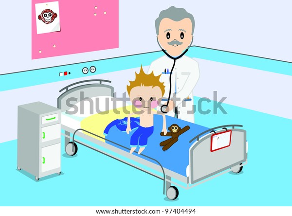 Illustration Child That Gets By Medical Stock Vector (Royalty Free ...