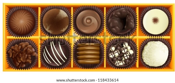 Illustration Chocos On White Background Stock Vector (Royalty Free ...