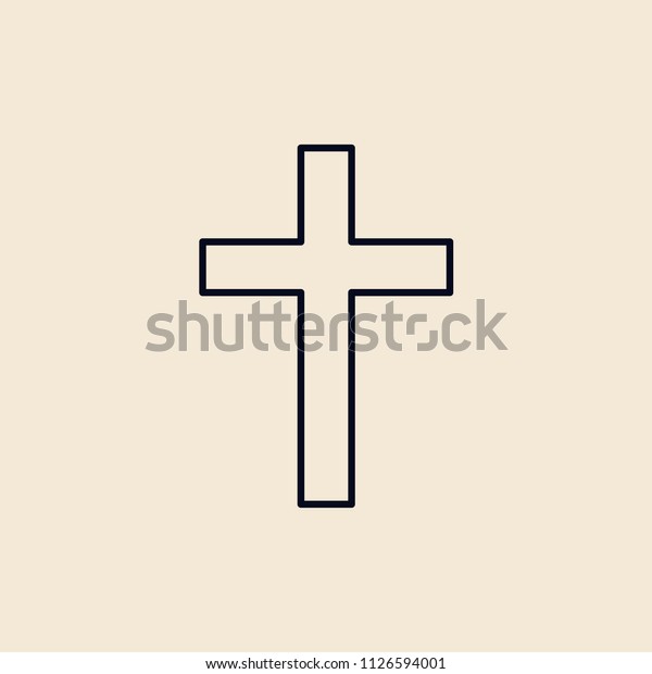 Illustration Christian Cross Stock Vector (Royalty Free) 1126594001 ...