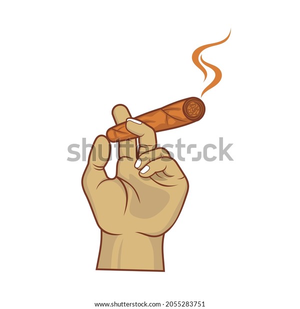 Illustration Cigar Smoke Vector Art Stock Vector (Royalty Free ...