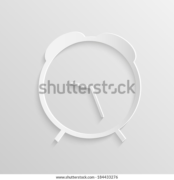 Illustration Clock Design Against Gray Background Stock Vector (Royalty ...