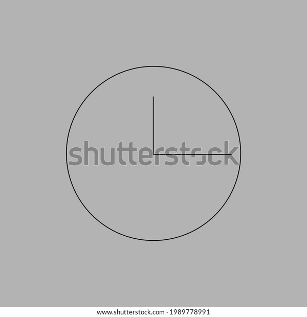 Illustration Clock Showing 1215 Pm Childrens Stock Vector (Royalty Free ...