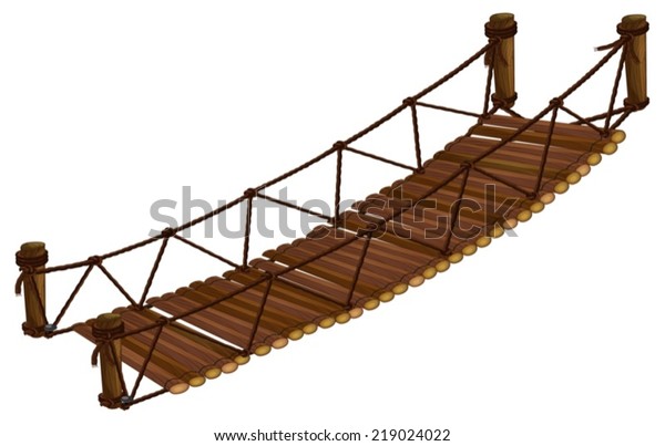 Illustration Close Bridge Stock Vector (Royalty Free) 219024022 ...