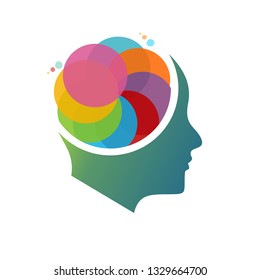 Illustration Colorful Mind Stock Vector (Royalty Free) 1329664700 ...