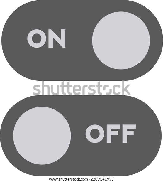 Illustration Combination Dark Light Gey Onoff Stock Vector (Royalty ...