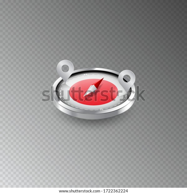 Illustration Compass Flag Japan On Transparent Stock Vector (Royalty ...