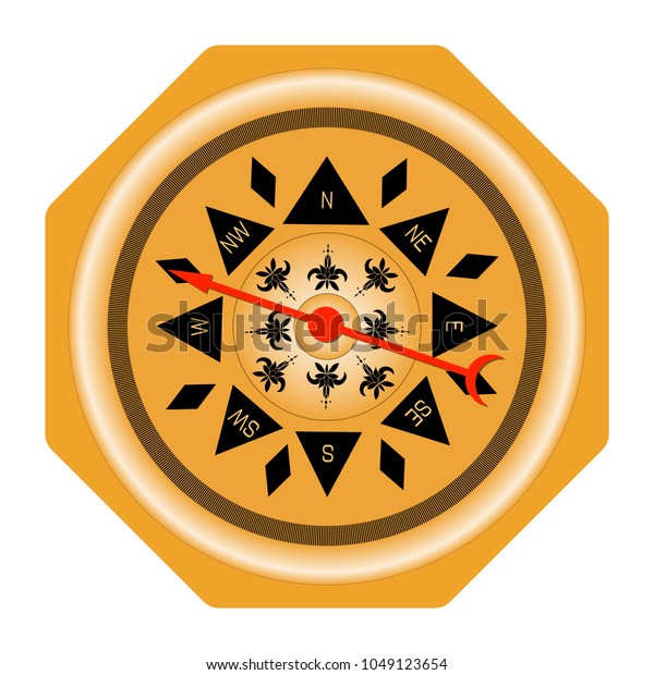 Illustration Compass Isolated On White Background Stock Vector (Royalty ...