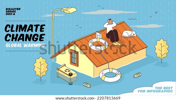 Illustration Concept Climate Change Global Warming Stock Vector ...