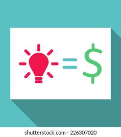 Illustration Concept Creative Idea Cash Income Stock Vector (Royalty ...