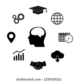Illustration Concept Information Movement Modern Business Stock Vector ...