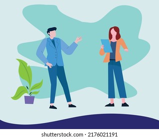 594 Conversation Between 2 People Stock Vectors, Images & Vector Art ...