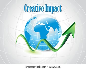 Illustration Creative Impact Corporate Background Stock Vector (Royalty ...
