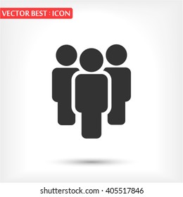 Group Person Icon Vector Gray Team Stock Vector (Royalty Free ...