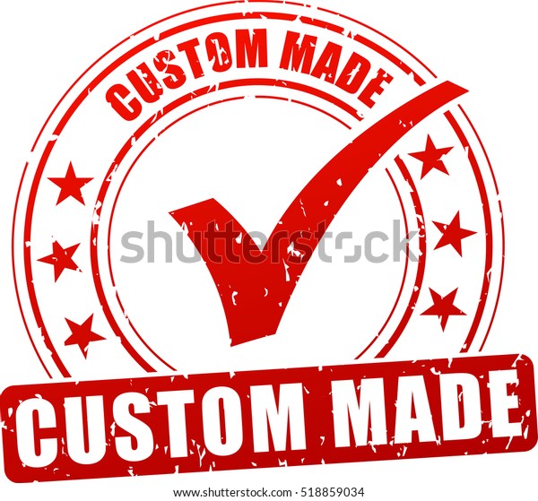 Illustration Custom Made Stamp Icon On 스톡 벡터(로열티 프리) 518859034 ...