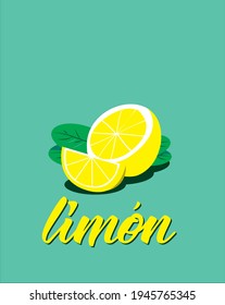 Illustration Cut Lemon Accompanied By Text Stock Vector (Royalty Free ...