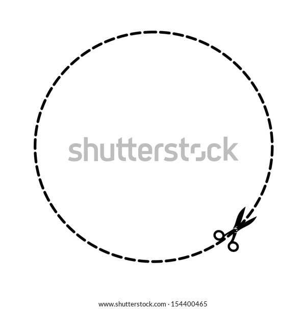 Illustration Cut Out Coupon Circle Shape: เวกเตอร์สต็อก (ปลอดค่า ...