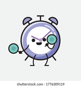 Illustration Cute Alarm Clock Vector Character Stock Vector (Royalty ...