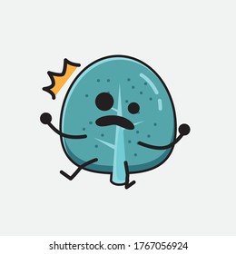 Illustration Cute Blue Tree Vector Character Stock Vector (Royalty Free ...