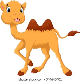 Illustration Cute Camel Cartoon Stock Vector (Royalty Free) 344643401 ...