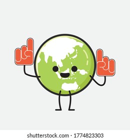 Cartoon Illustration Earth Talking Speech Bubble Stock Vector (Royalty ...