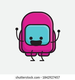 Illustration Cute Pink Astronaut Vector Character Stock Vector (Royalty ...
