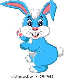Illustration Cute Rabbit Cartoon Stock Vector (Royalty Free) 409949692 ...