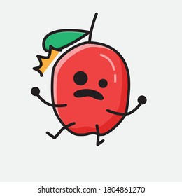 Illustration Cute Red Berry Vector Character Stock Vector (Royalty Free ...